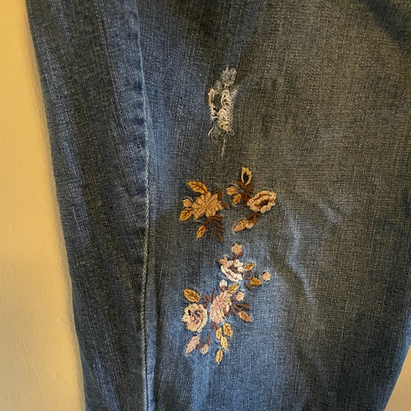 Democracy | Jeans | Embroidered Embellished Distressed Jean | Poshmark